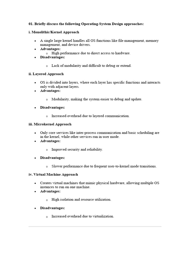 OS long | PDF | Thread (Computing) | Operating System