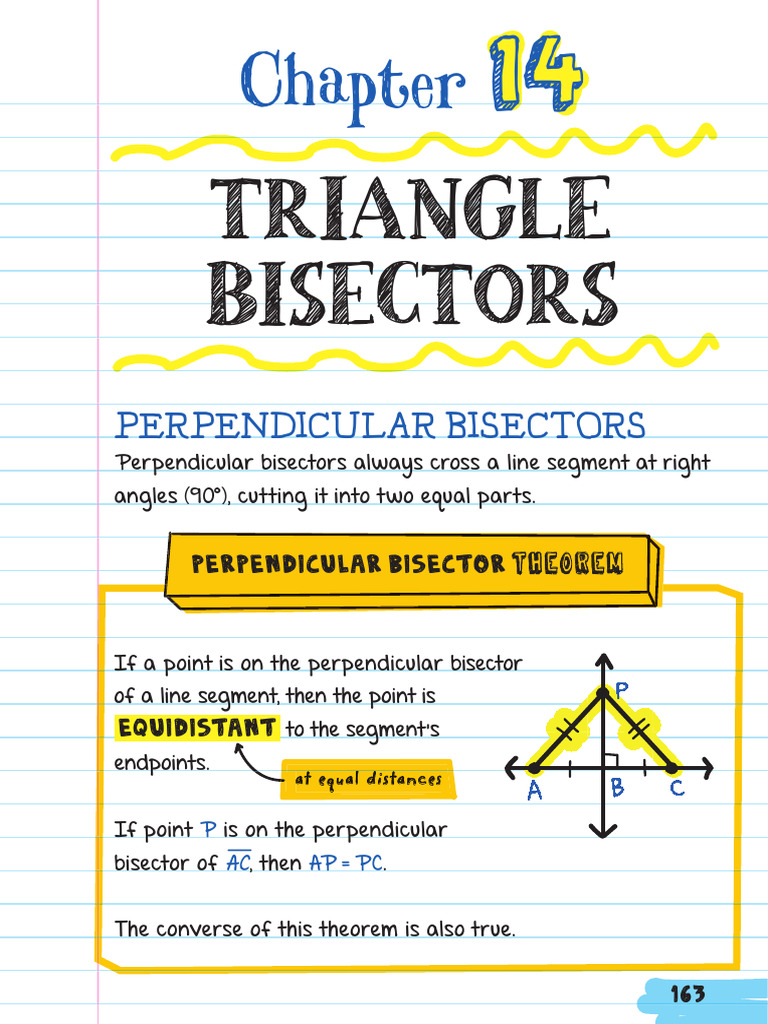 Triangle and Bisectors | PDF | Triangle | Perpendicular