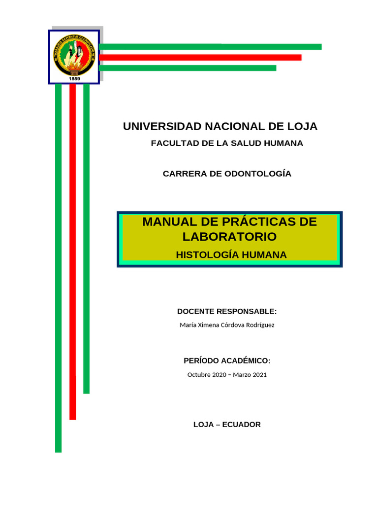 Manual de Prã Cticas Histologia Humana 2020 | PDF | Epitelio | Tejido (biología)
