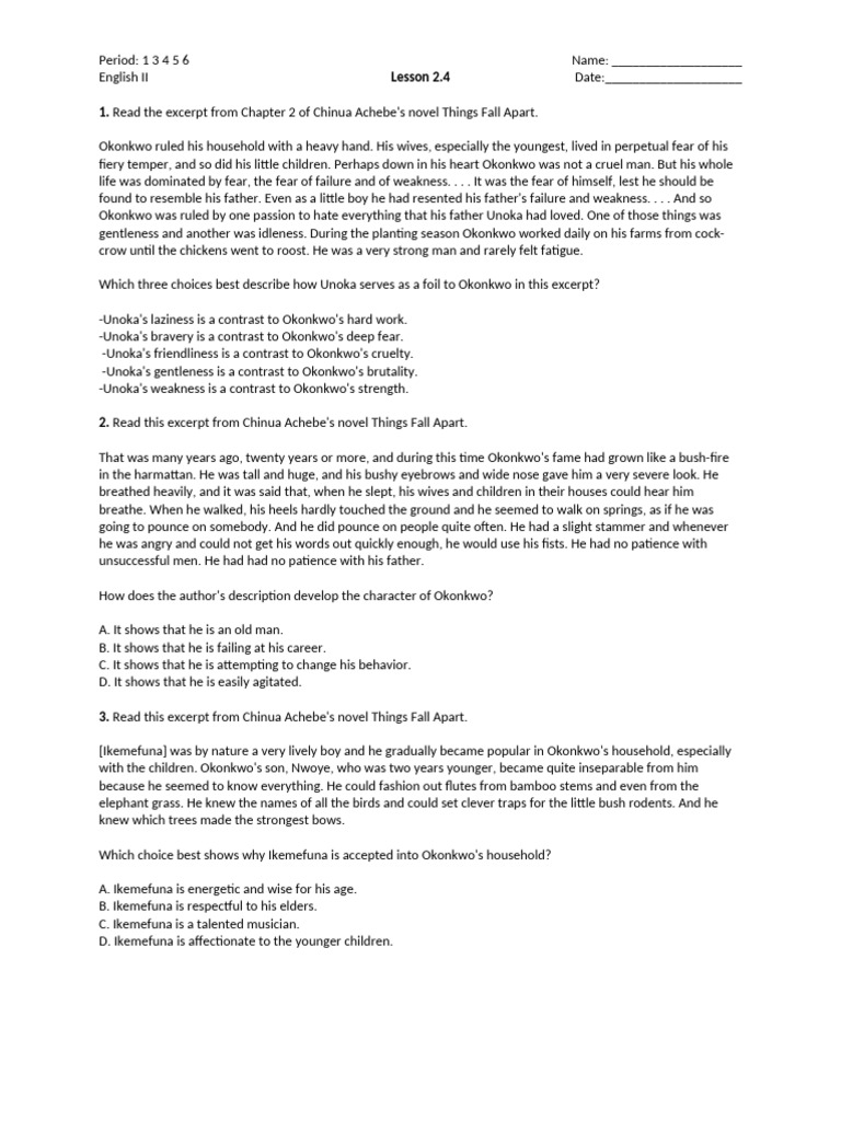 Lesson 2.4 Exit Ticket and Lesson Assessment | PDF