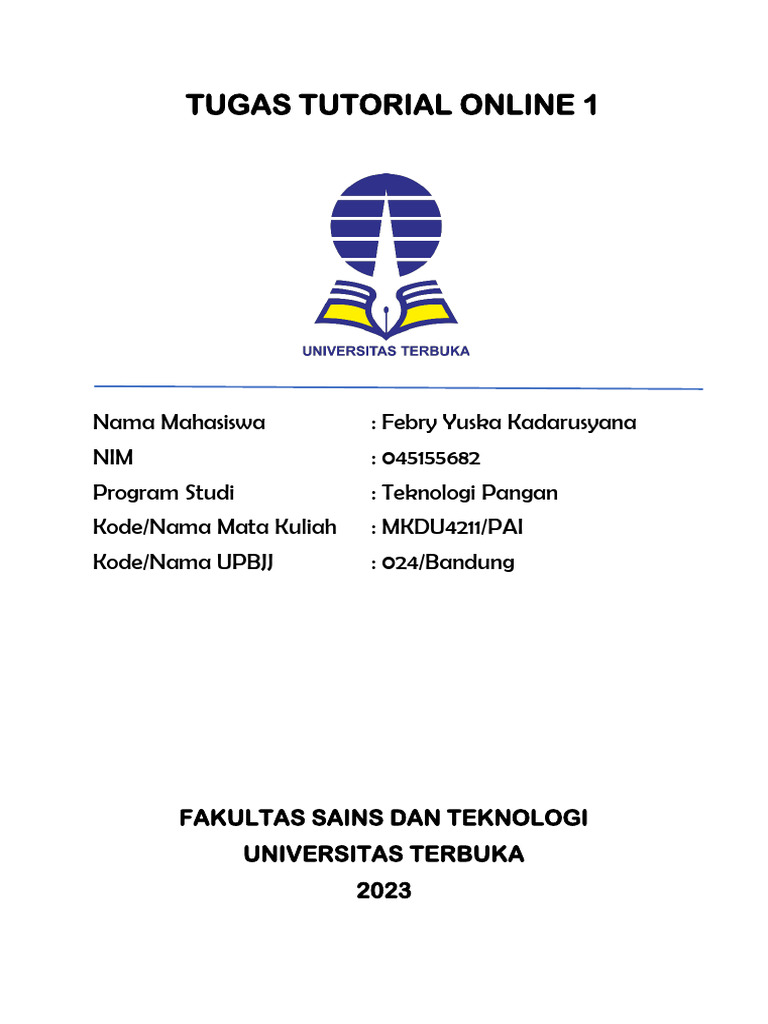 Tugas 1 Tuton_PAI | PDF