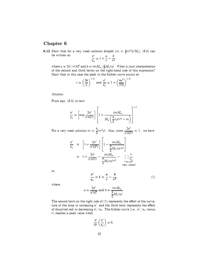Atmospheric Science An Introductory Survey _ 06~Chapter_6 solutions | PDF | Density | Applied ...
