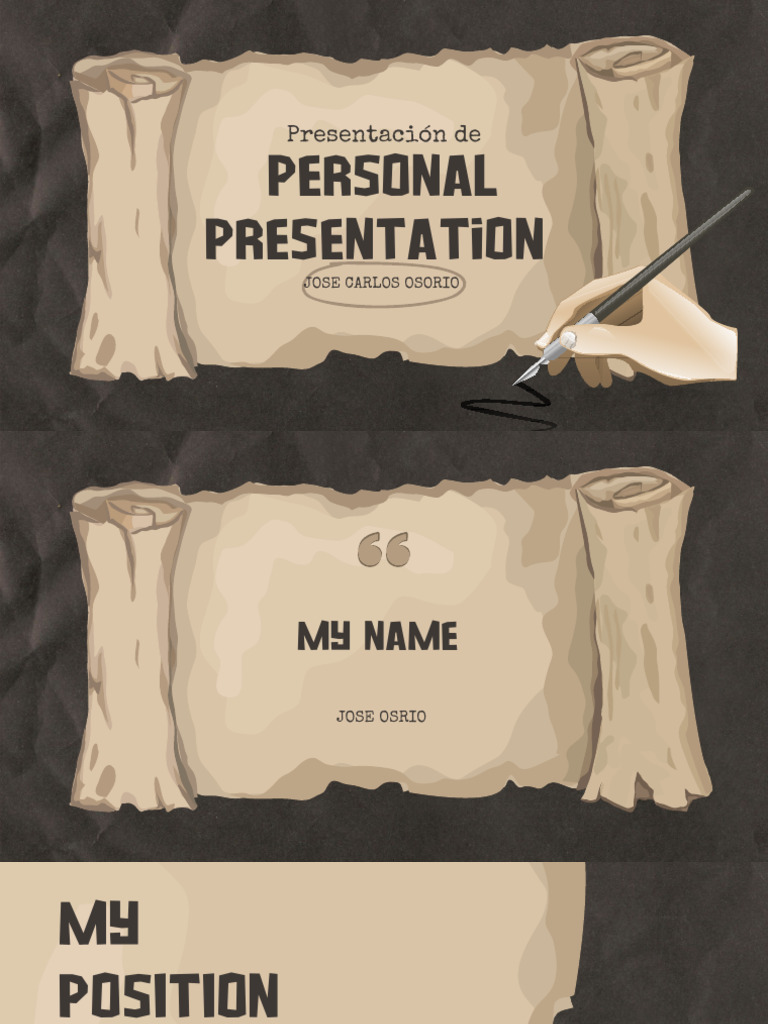 Personal Presentation | PDF