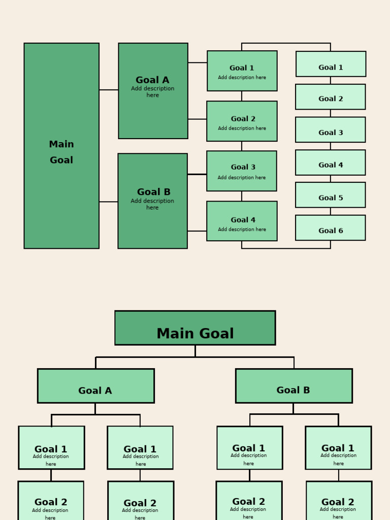 Goal Hierarchy Infographics | PDF