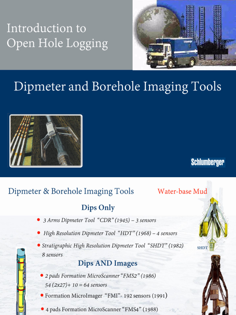 Schlumberger Dipmeter & Imaging Tools Guide | PDF