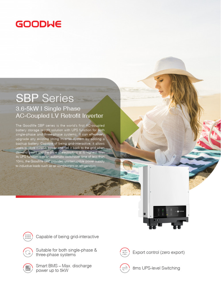 GW SBP Datasheet-En | PDF | Electrical Grid | Power Inverter