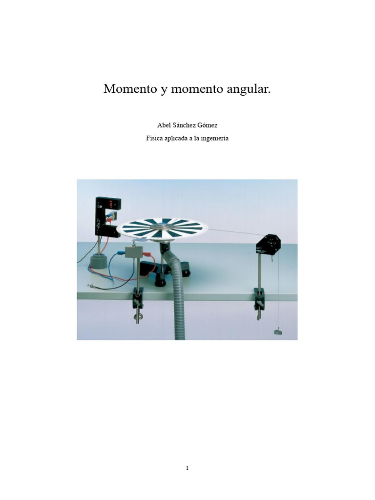 Momento y Momento Angular1 | PDF | Esfuerzo de torsión | Momento angular