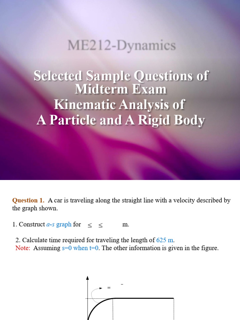 ME212-Final_review_231206_125542_2 | PDF | Force | Kinematics