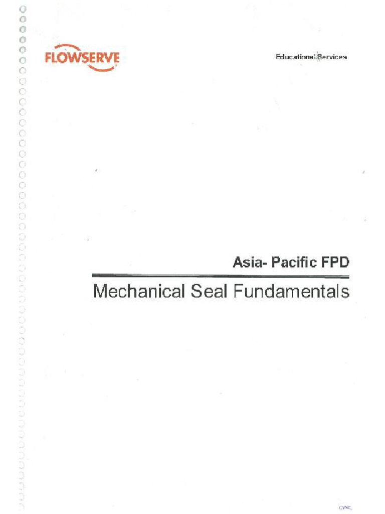 Mechanical Seal Flowserve PDF Free | PDF