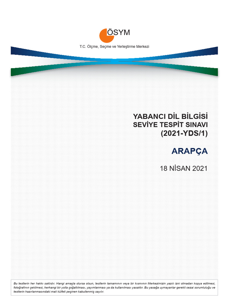 YDS1 Arapca | PDF
