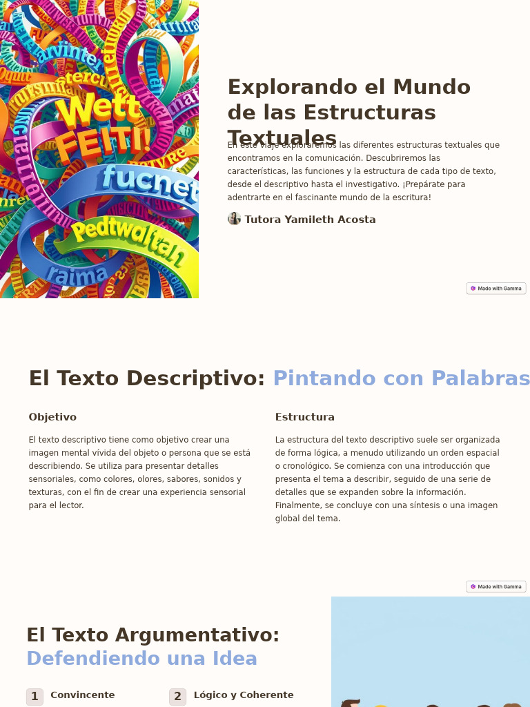 Explorando-el-Mundo-de-las-Estructuras-Textuales | PDF | Conocimiento | Cognición