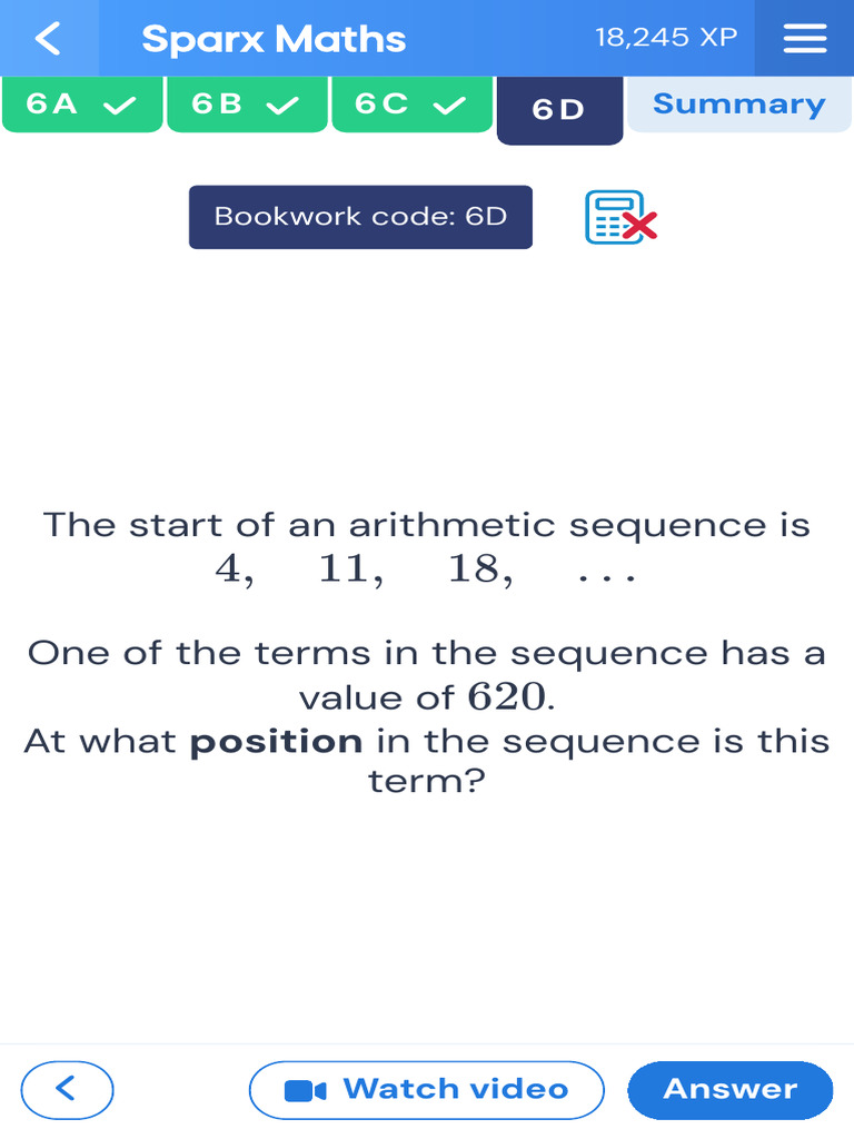 Arithmetic Sequence Position Calculation | PDF