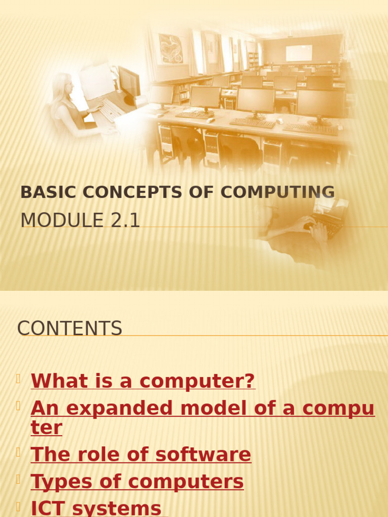 2 - 1 Basic Concepts of Computing | PDF | Application Software | Software