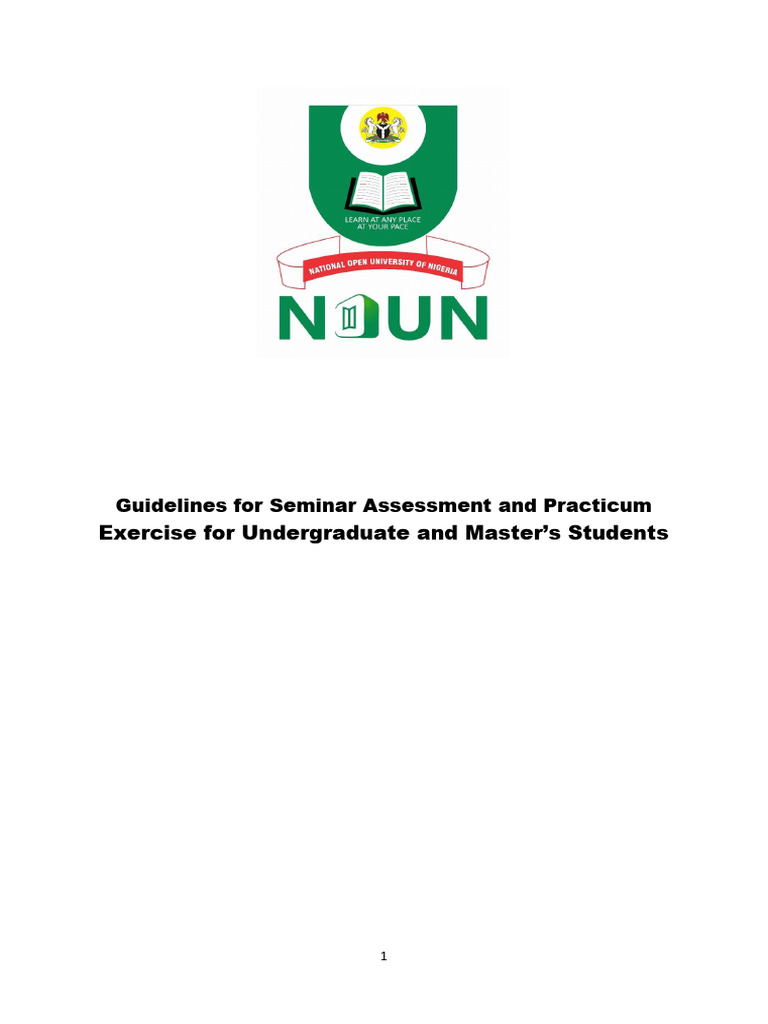 Guidelines For Seminar &practicum Assesmt (Final) - 2 | PDF | Empirical Research | Empirical ...