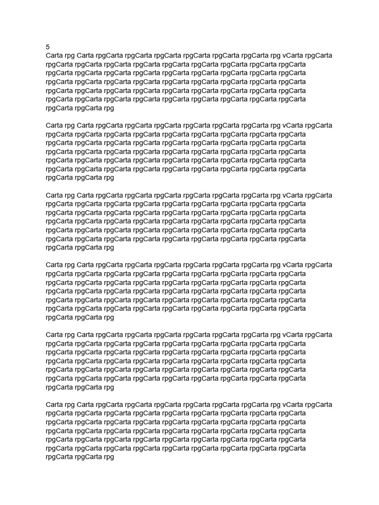 Carta rpg5 | PDF