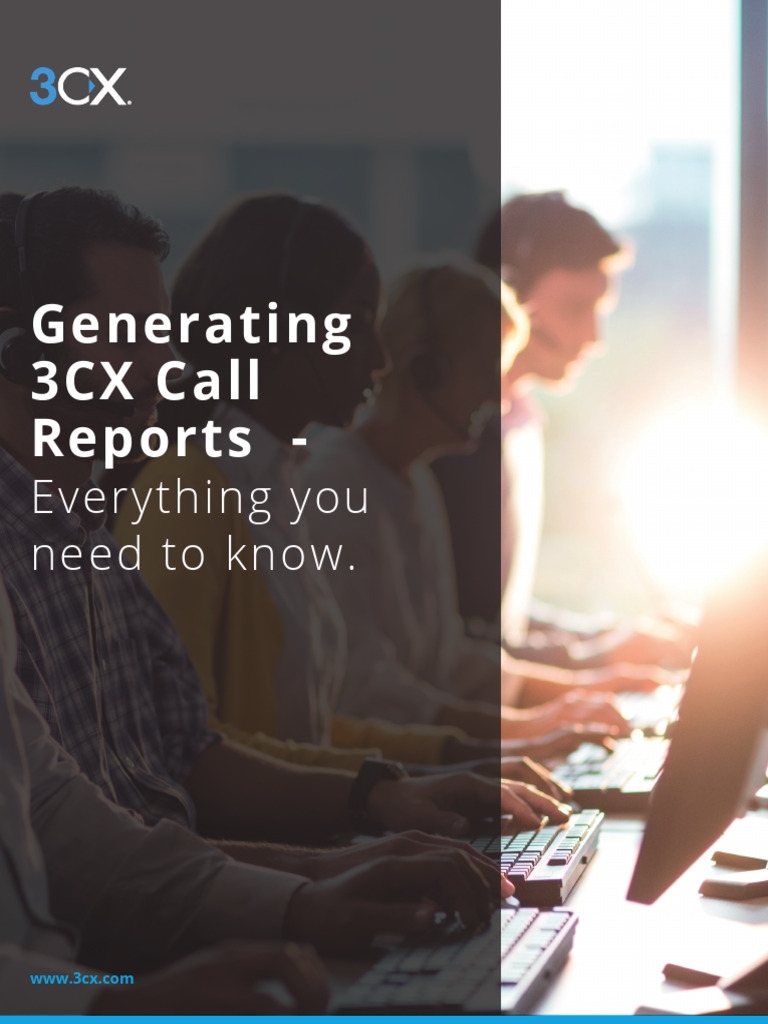 Manual de relatórios 3cx Partner Reports Guide_EN | PDF | Call Centre | Callback (Computer ...