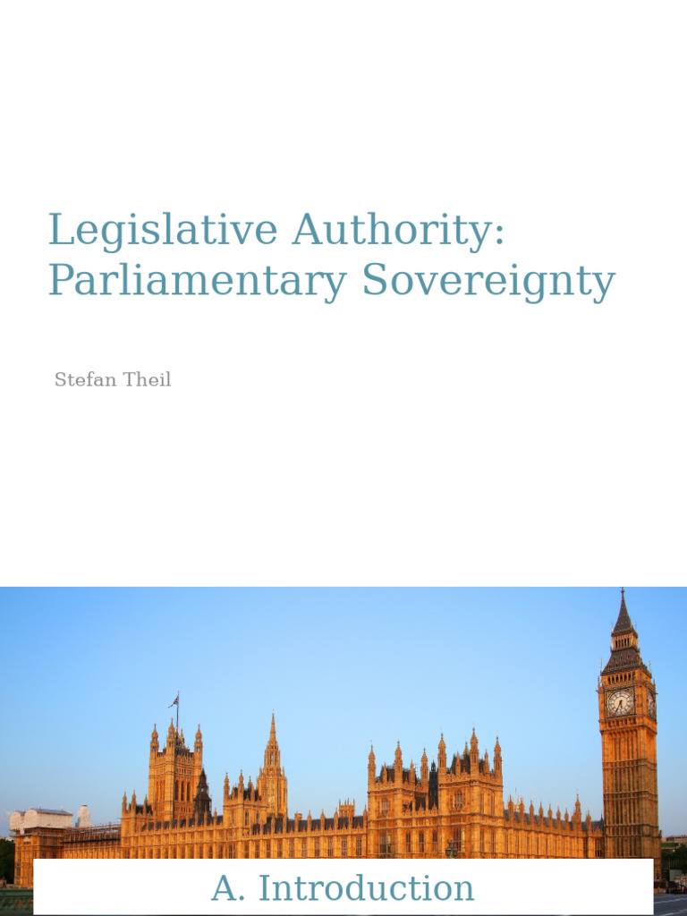 1 Parliamentary Sovreignty | PDF | Parliament | Parliament Of The ...
