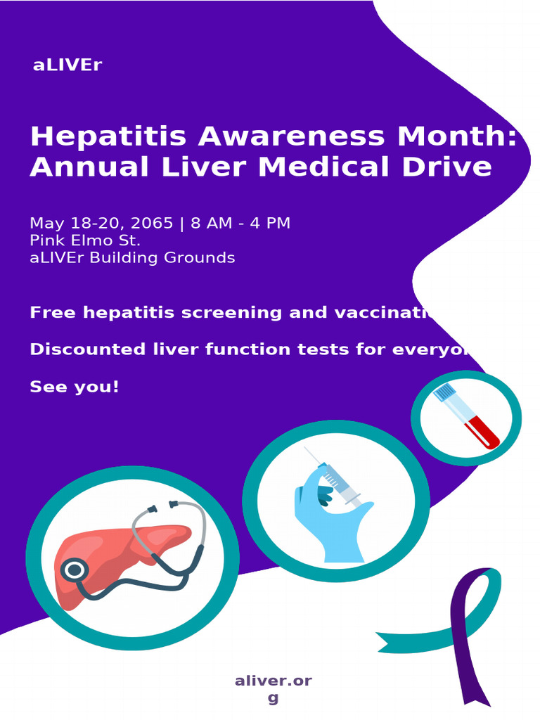 Hepatitis Awareness Month Poster Word | PDF
