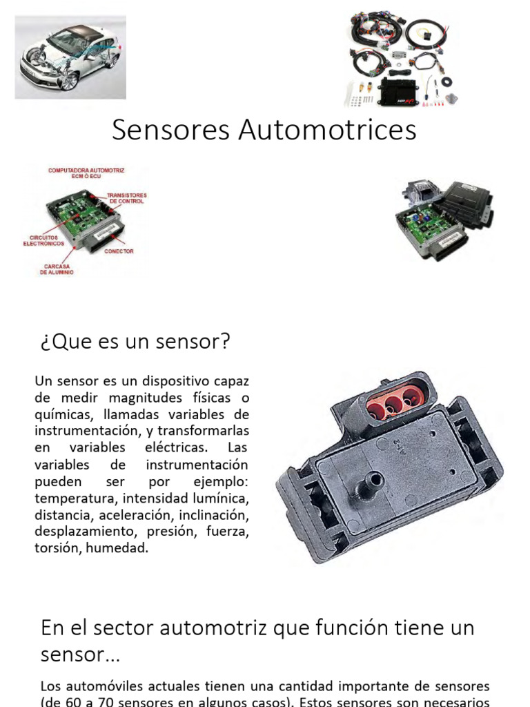 Tipos de Sensores Automotrices | PDF
