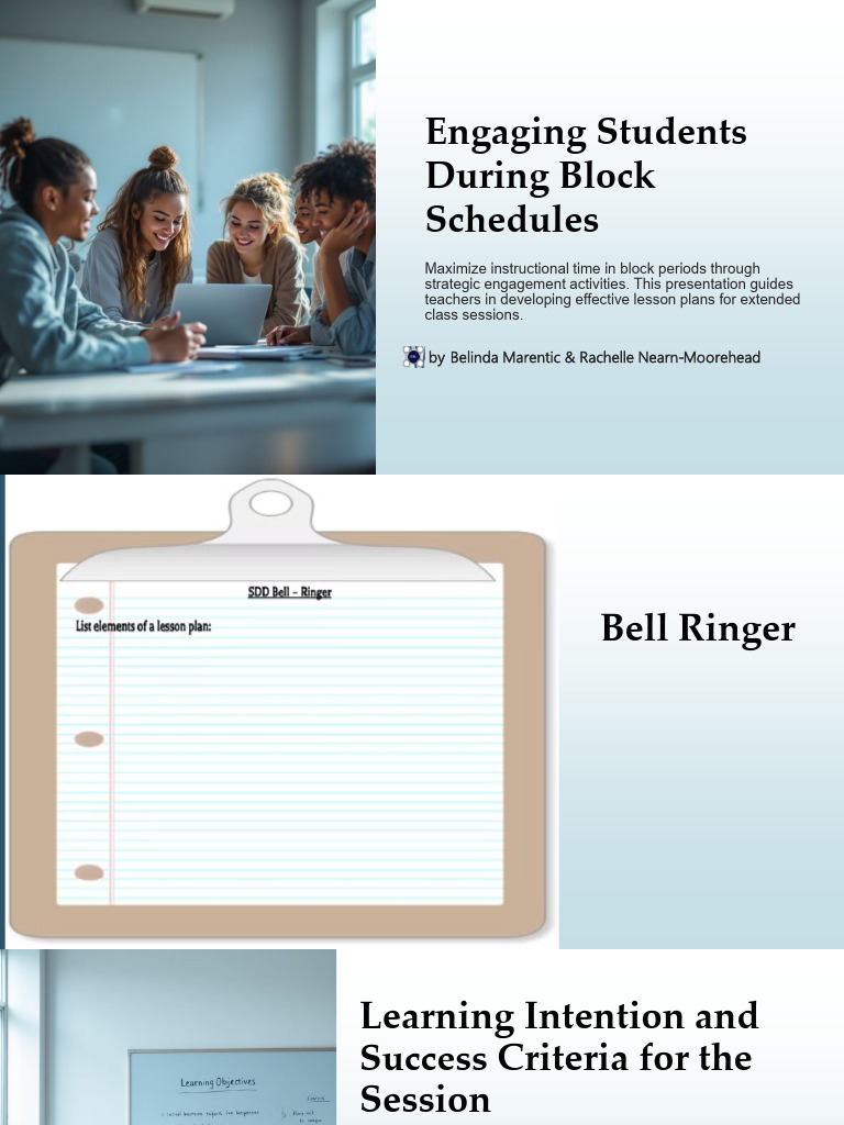 Engaging Students in Block Schedules | PDF | Memory | Learning