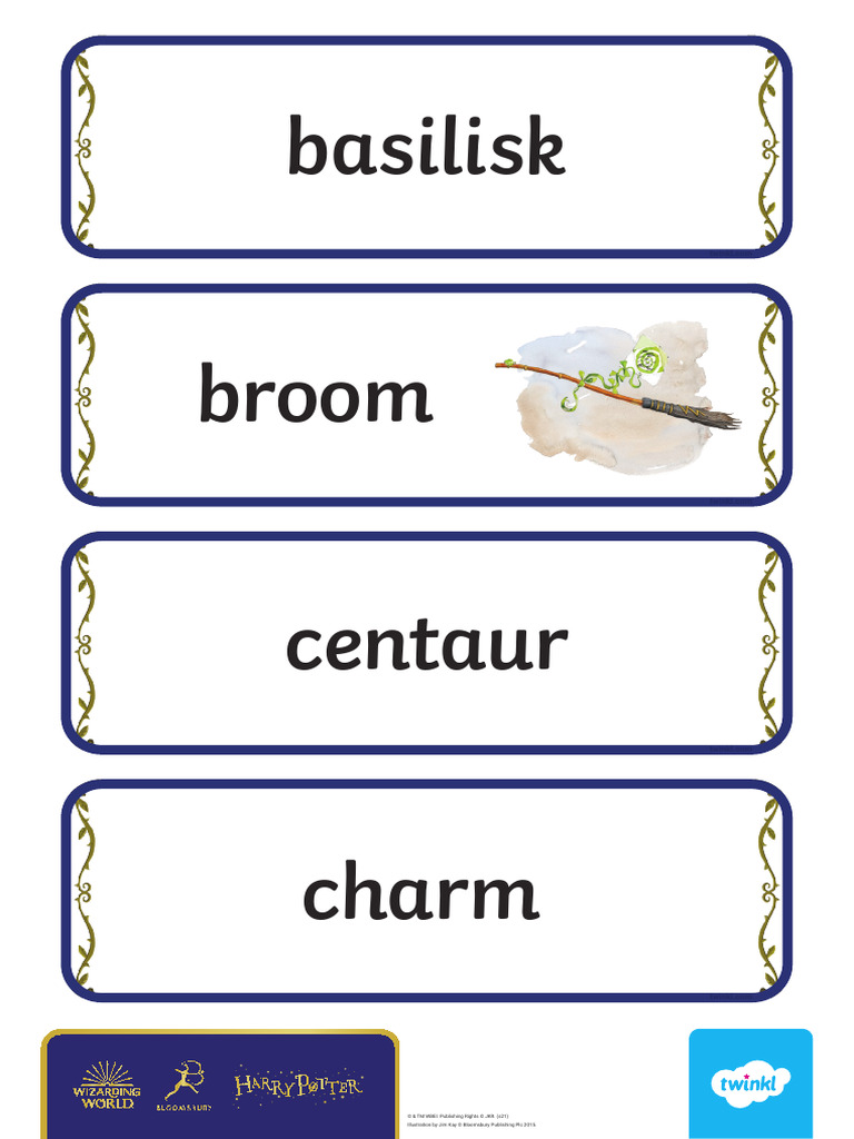 Harry Potter Terms and Illustrations Guide | PDF