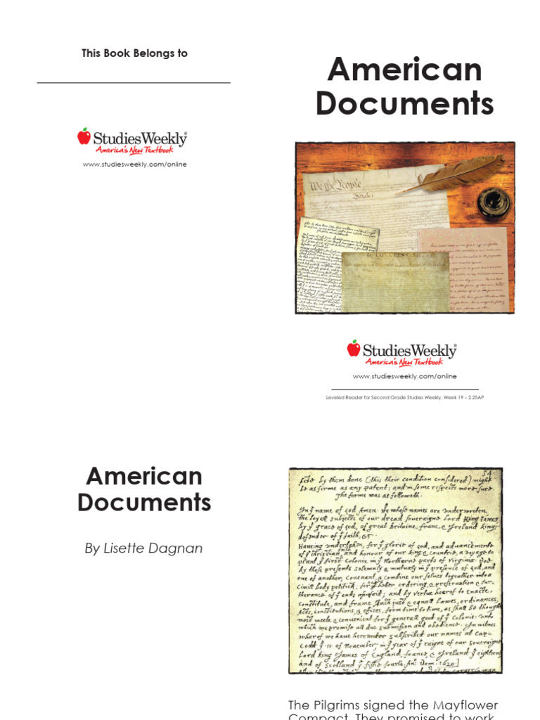American Documents Week 19 Paired Reading | PDF