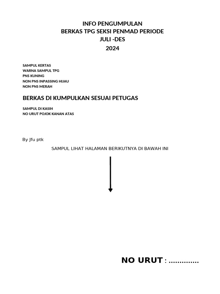 sampul berkas TPG SEKSI PENMAD JULI DES 2024 | PDF