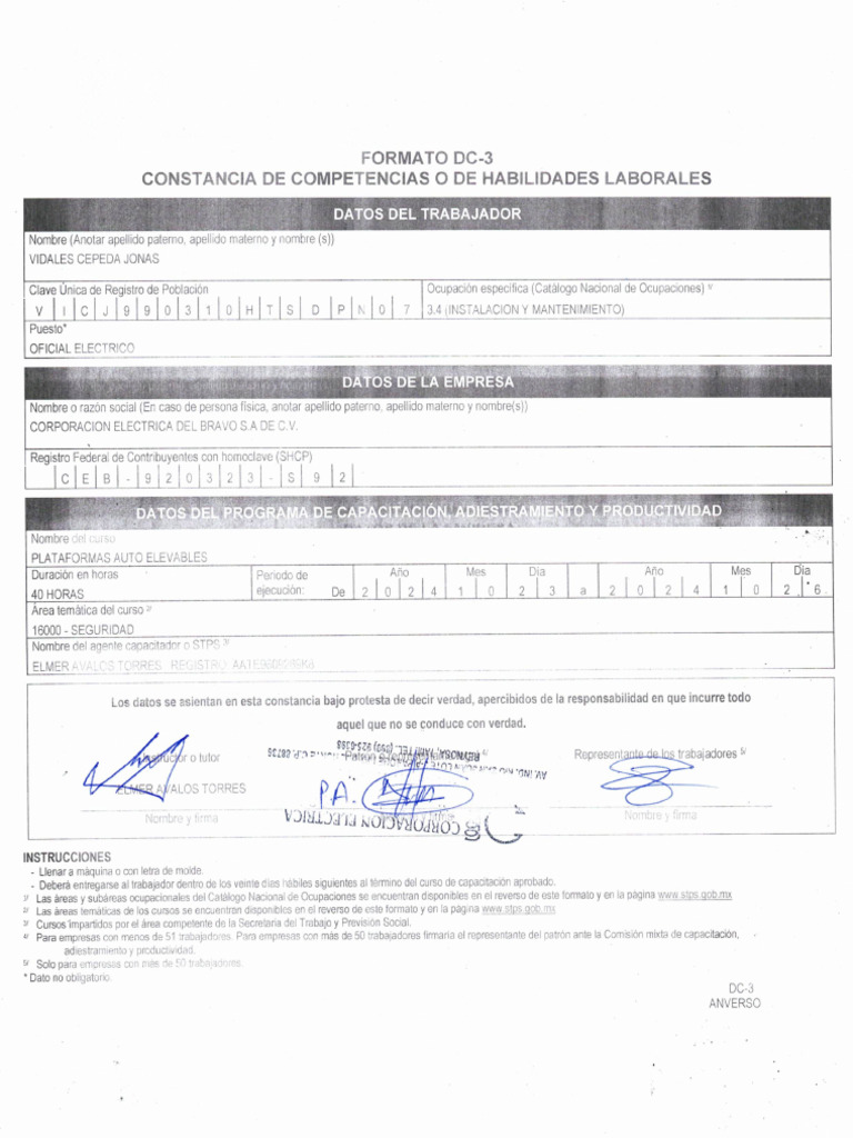 Jonas Vidales Cepeda DC-3 | PDF