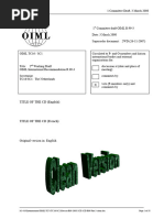 OIML R 111-2 Weights Test Report Format | PDF