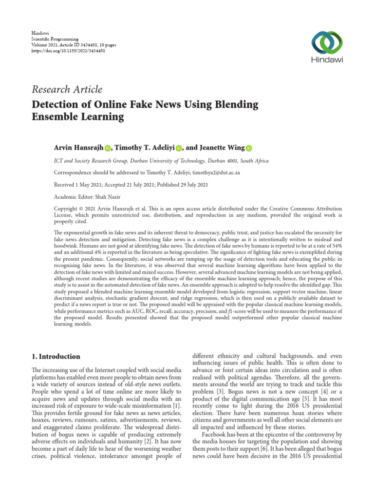 2021-3434458 | PDF | Receiver Operating Characteristic | Regression Analysis