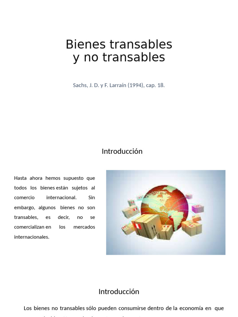 Bienes Transables y No Transables - 1 | PDF | Costo de la vida | Precios