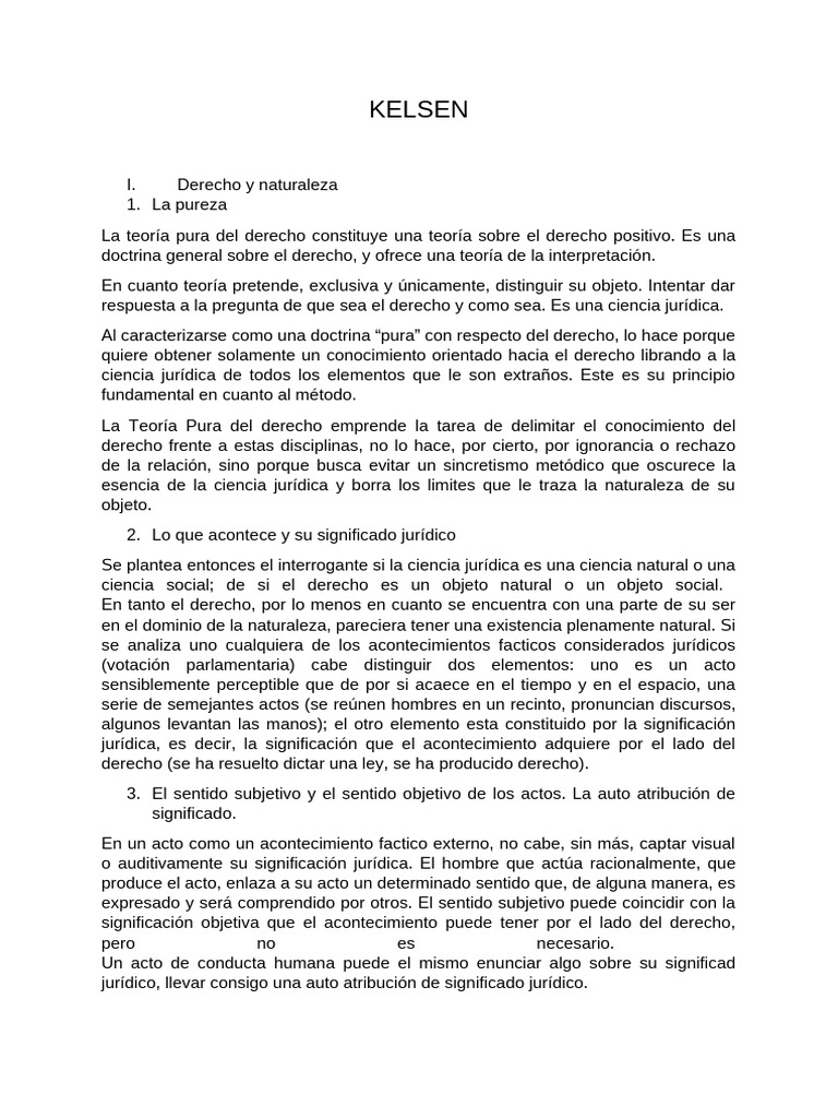 KELSEN | PDF | Comportamiento | Conocimiento