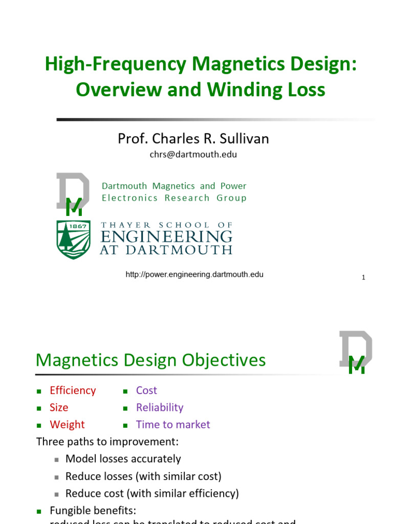 high-frequency-magnetics-design-overview-and-winding-loss | PDF ...