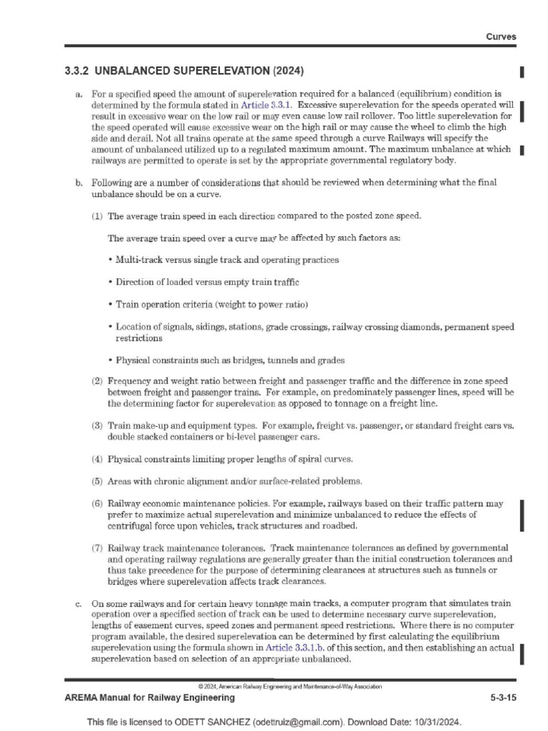 AREMA Reglamento | PDF