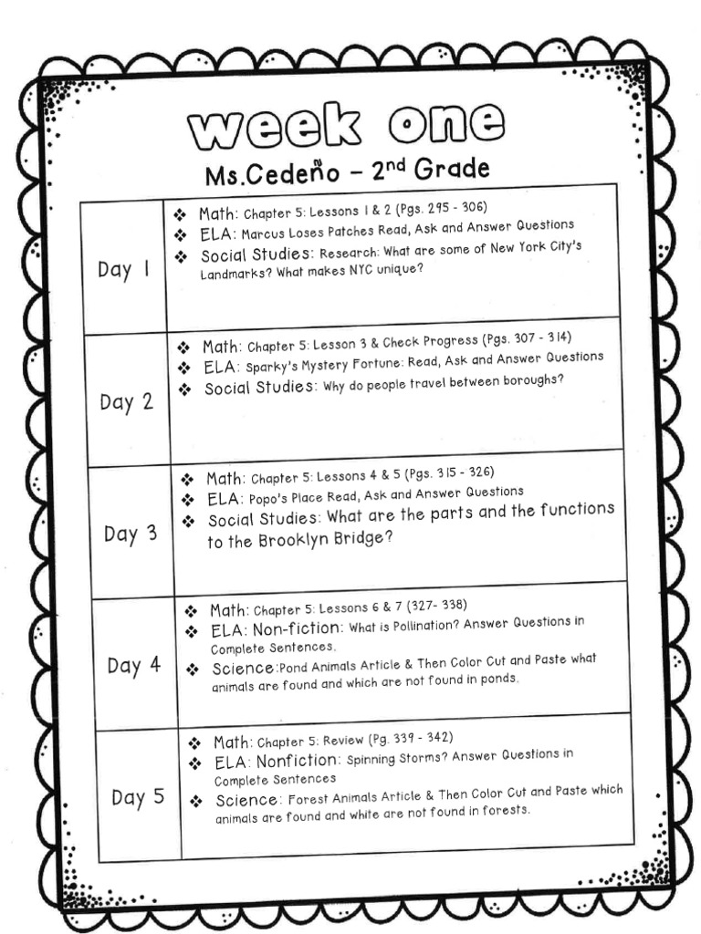 Second Grade Updated | PDF