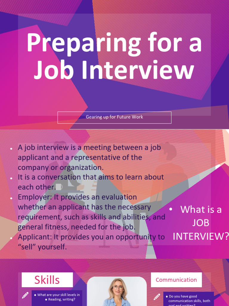 Preparing For An Interview | PDF | Job Interview | Social Psychology