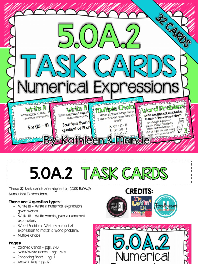 Numerical Expressions | PDF