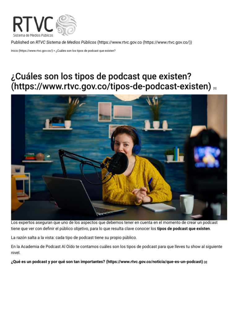Guía de Tipos de Podcast para Creadores | PDF | Podcast