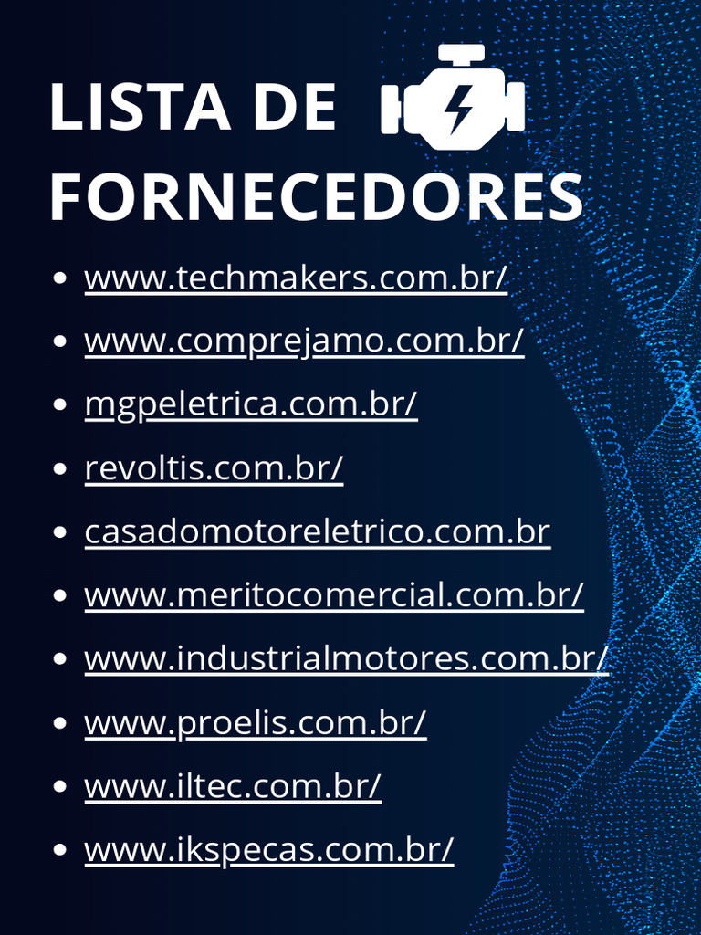 Lista de Fornecedores | PDF