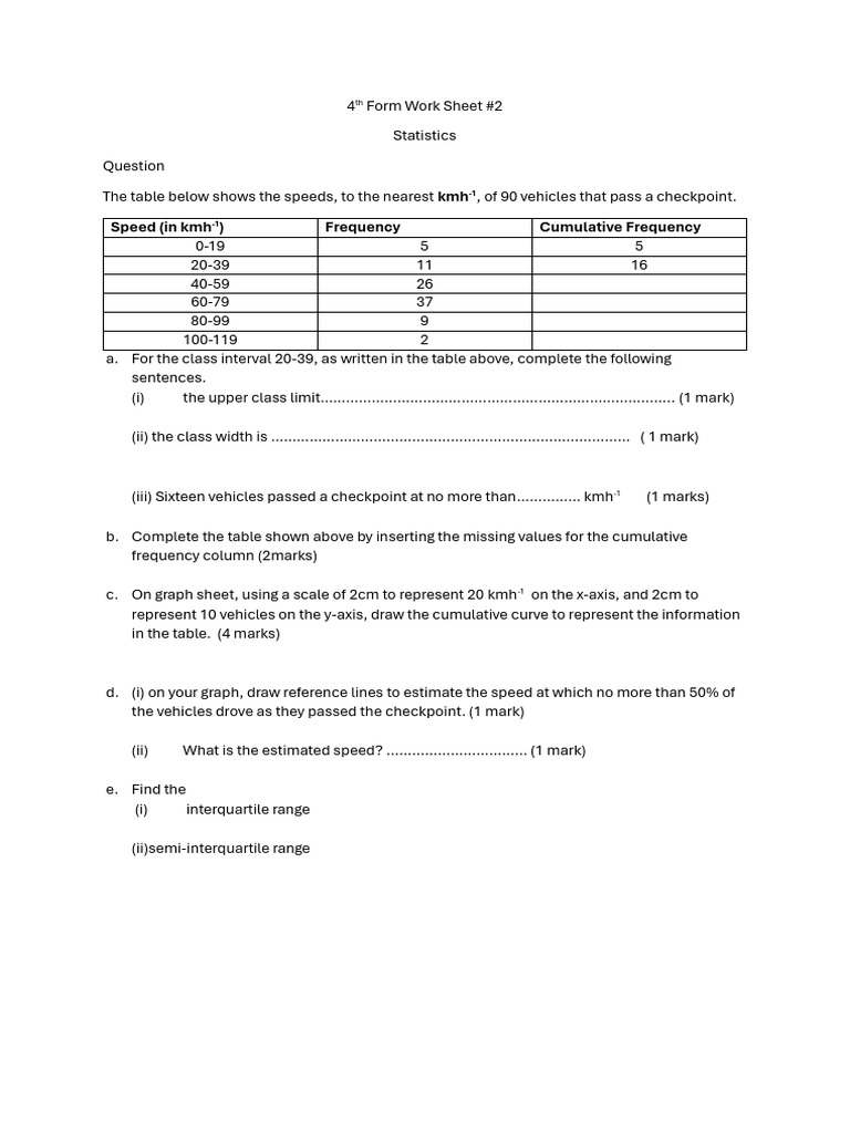 Statistics Work sheet#2 | PDF