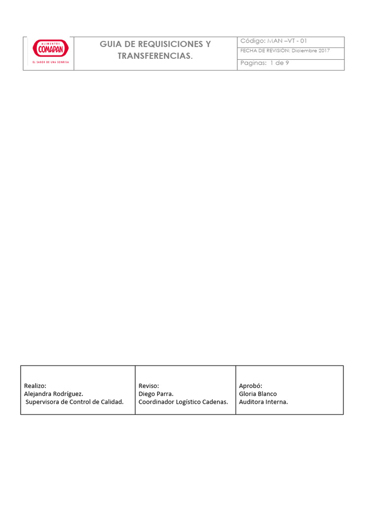 Guia Requisiciones y Tranferencias | PDF | Informática