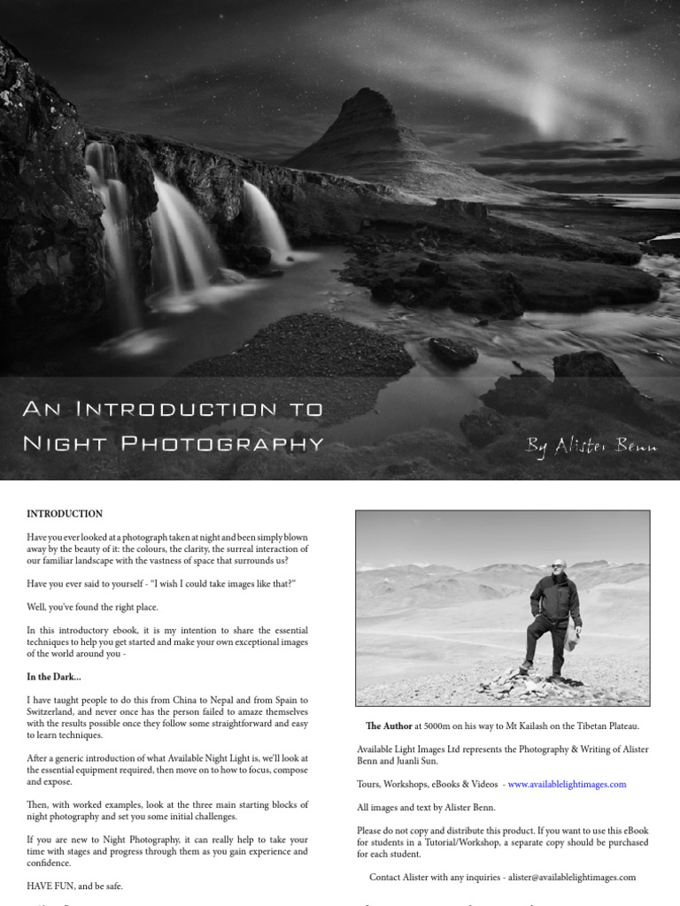 Night Photography Techniques Guide | PDF | Exposure (Photography ...