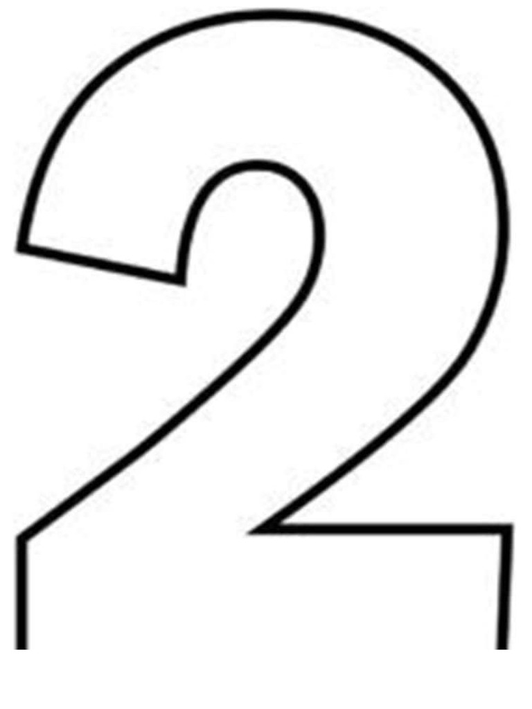 Silueta Del Numero 2 | PDF