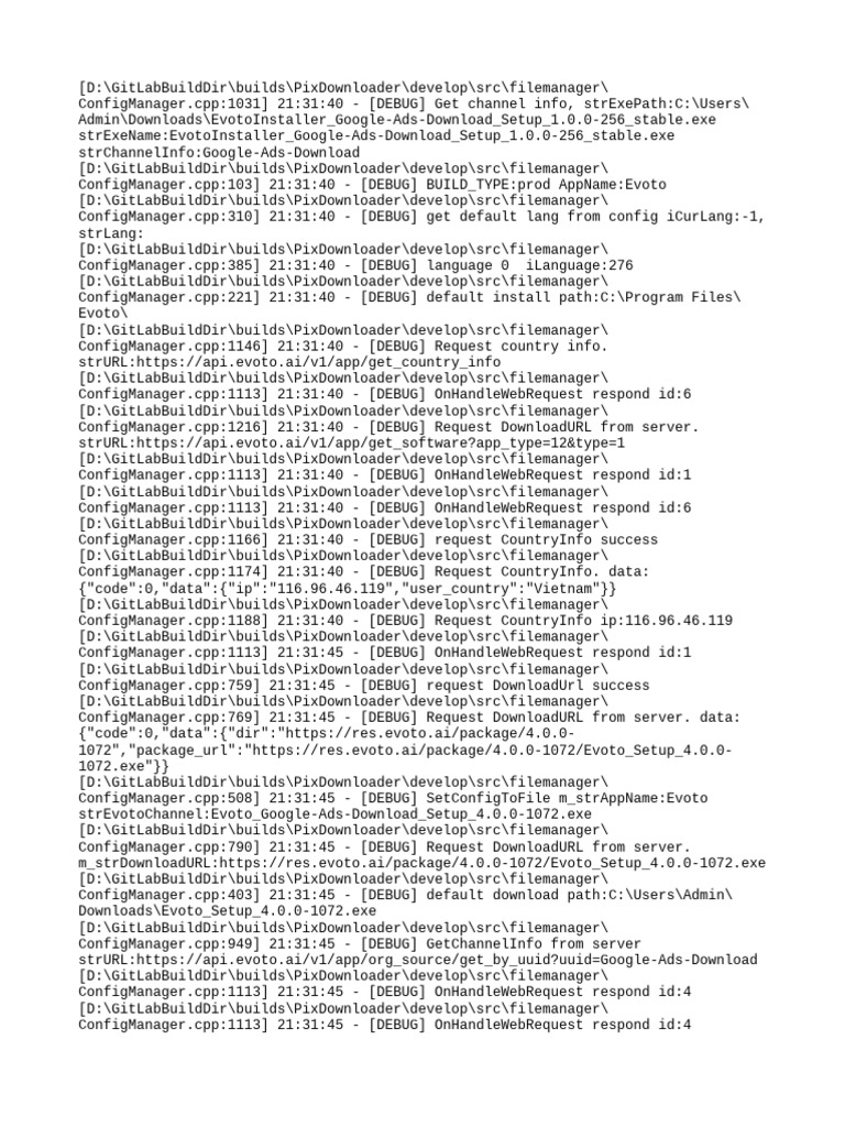 log dfasd | PDF | Software | Computing