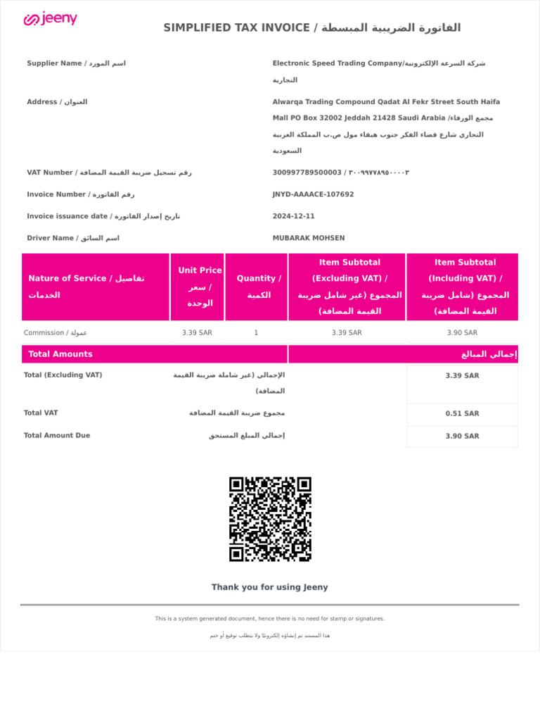 Ride Receipt | PDF