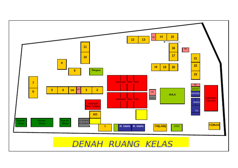 Denah Ruang Kelas Penilaian Sumatif Akhir Semester 2024 | PDF