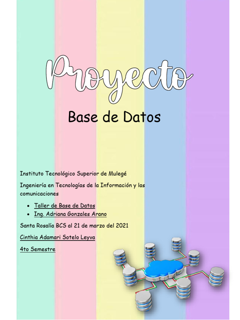 Proyecto Final Base de Datos | PDF