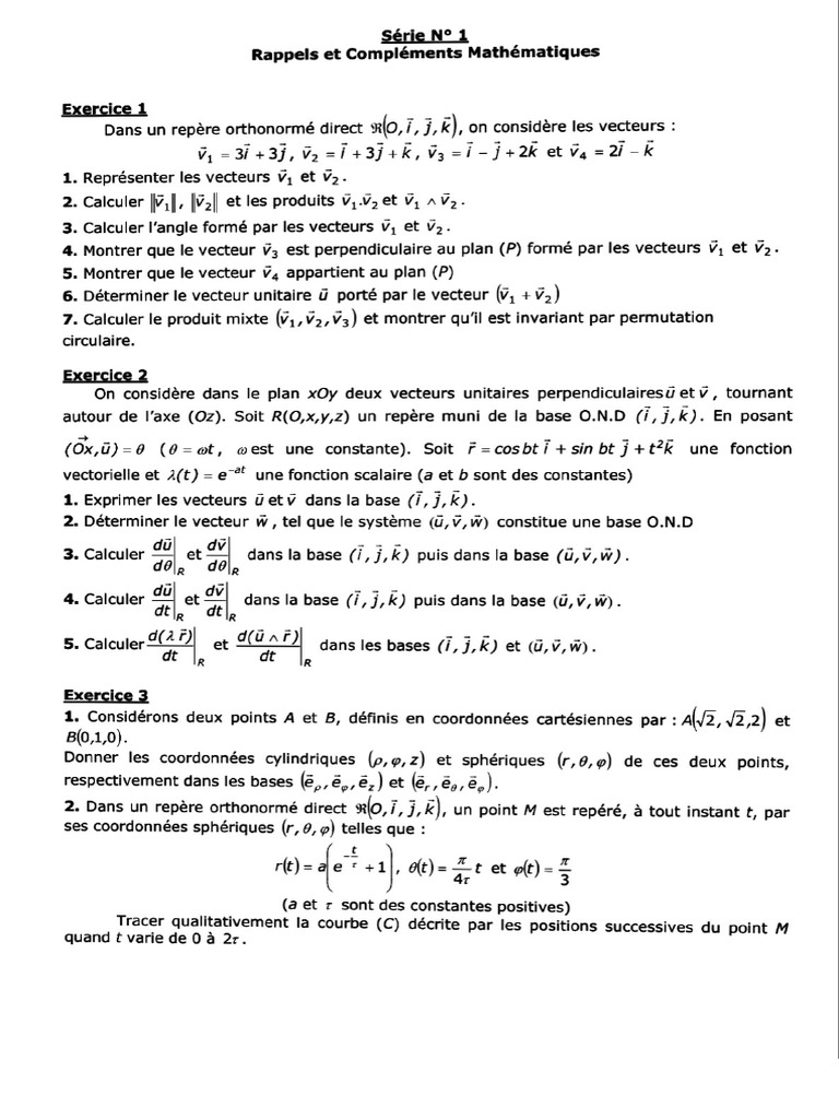 Exercice de pc3 | PDF