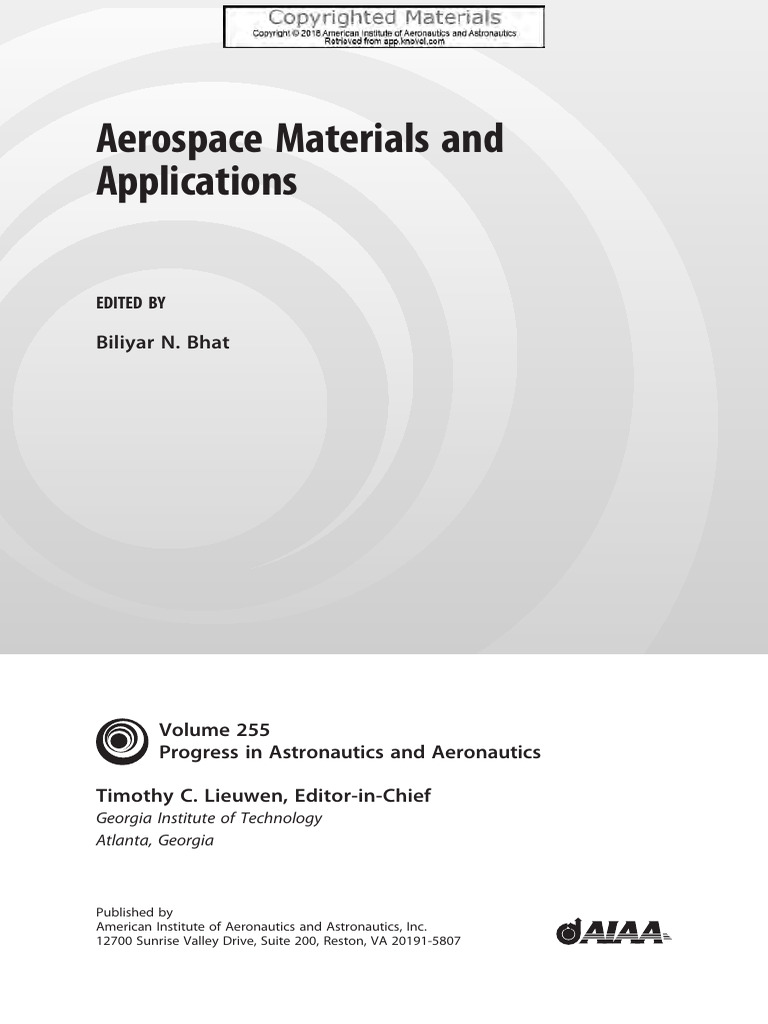 Aerospace Materials and Applications S | PDF | Spacecraft Propulsion ...
