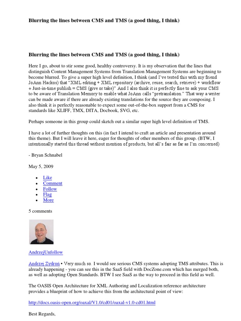 CMS & TMS Integration Debate | PDF | Information Technology Management ...